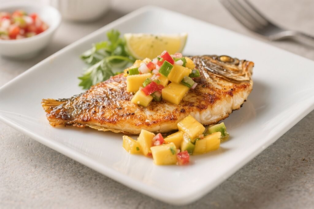 Pan-Seared Tilapia With Mango Salsa – Fresh, Fast, and Flavorful ...