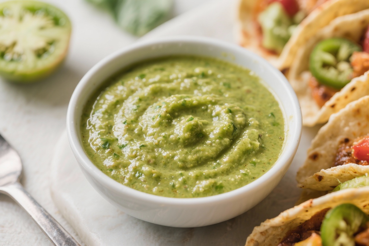 Green Enchilada Sauce (Tomatillo Base) – Bright, Zesty, and Homemade - Whaley Cooks