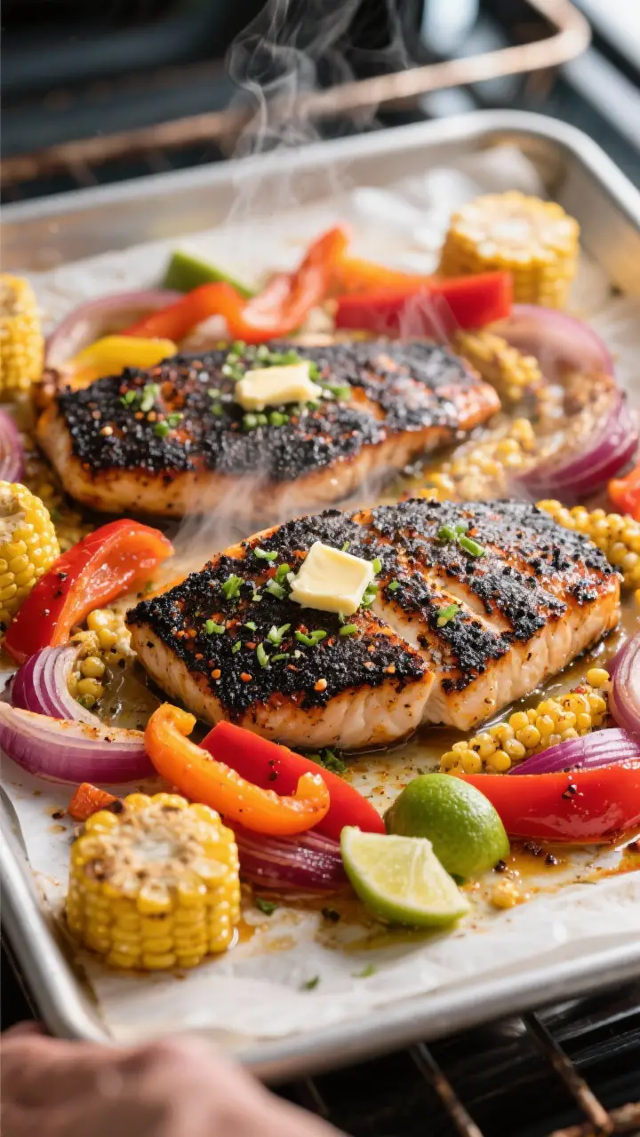 Sheet Pan Blackened Tilapia with Corn and Peppers – Easy, Flavor-Packed ...