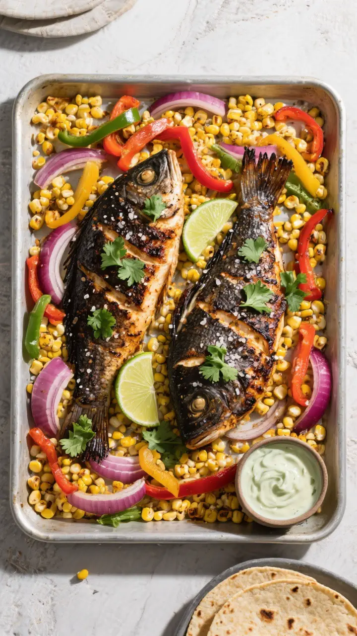 Sheet Pan Blackened Tilapia with Corn and Peppers – Easy, Flavor-Packed ...