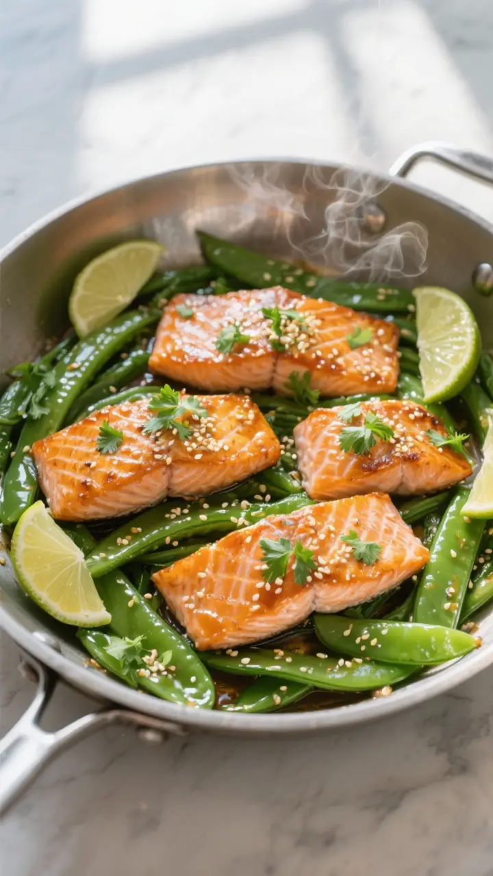 Honey Lime Glazed Salmon With Snap Peas – Bright, Fresh, and Weeknight ...