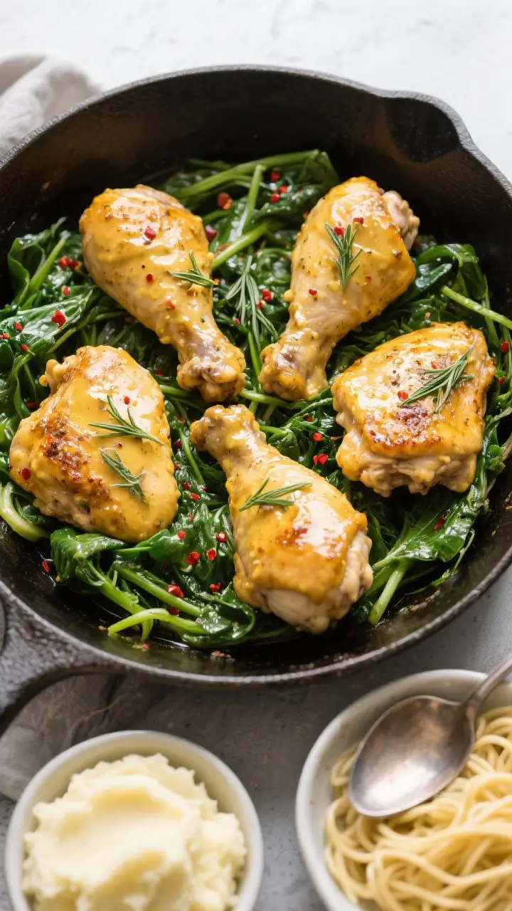 Dijon Chicken With Spring Greens – Bright, Creamy, and Weeknight ...