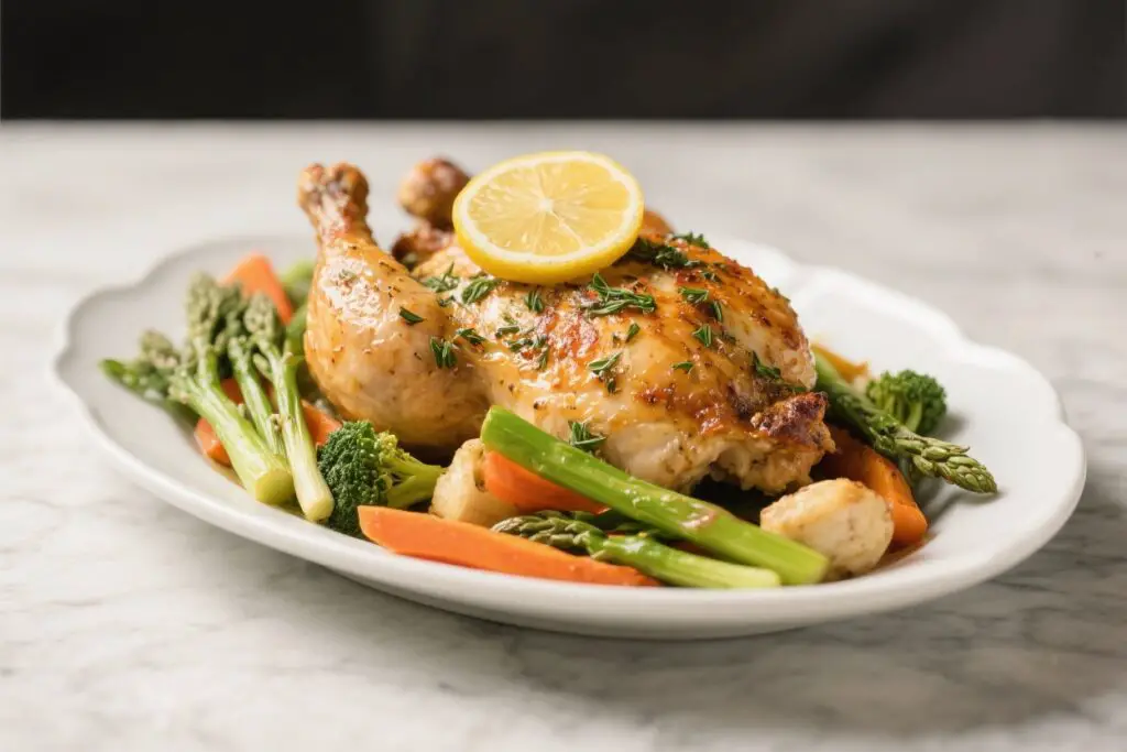 Lemon Herb Roasted Chicken With Spring Vegetables – Bright, Simple, and ...